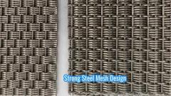Corrosion Resistant High Strength Woven Structure Stainless Steel Decorative Mesh