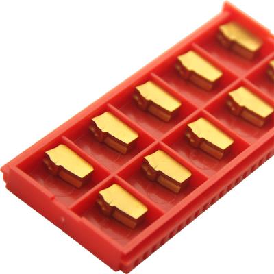 China CVD Coating Parting And Grooving Inserts Golden For CNC Machine Cutting Off for sale