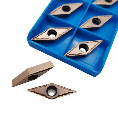 China Bronze External Turning Tool Cemented Carbide Inserts For Steel Machining for sale