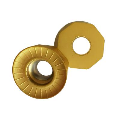 China Yellow Round Carbide Inserts Milling Cutting Insert RCGT10T3MO-LH for sale