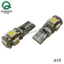 China LED Car Light T10 W5W 5pcs 5050 SMD Canbus LED 12VAC for sale