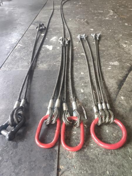 Quality Customized Heavy Duty Stainless Steel Wire Rope With Double Hook Include Looping Cable Gripper For Hanging for sale