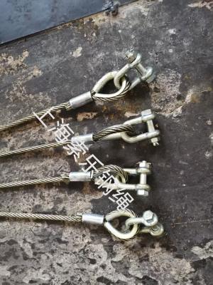 China Manufacturer 22mm Pressed Steel Wire Rope Sling Using on The Structure Construction for sale