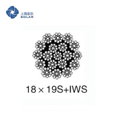 Cina Cavo metallico d'attrezzatura pesante del acciaio al carbonio di 18x19S+IWS 18x19S+FC in vendita