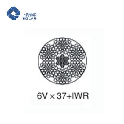 Cina Cavo metallico resistente del acciaio al carbonio di 6Vx37+IWR 6Vx37+FC in vendita