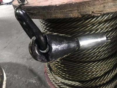 China High Strength 35WxK7 Steel Cable Sling With Nemag Pear Rope Socket for sale