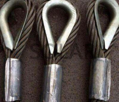 China Thimble Eye Mechanically Spliced 4mm Heavy Duty Lifting Slings for sale