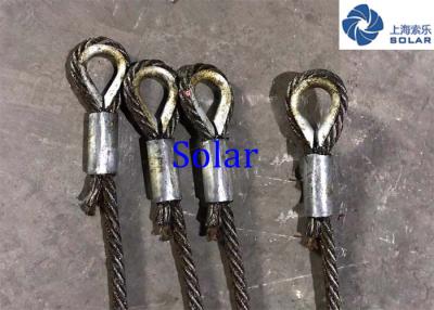 China High Strength 18x7+IWS Splice Steel Wire Rope Sling With Thimble Eye for sale