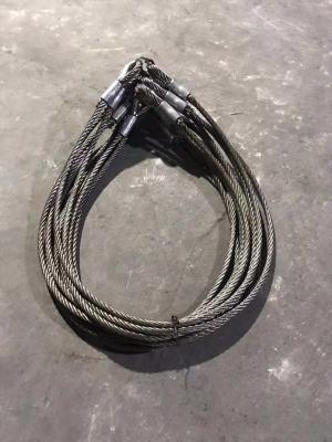 Cina Imbracatura d'acciaio di sollevamento del cavo metallico galvanizzata gru 18x19S+FC in vendita