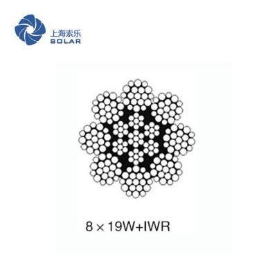 Cina Cavo metallico ad alta resistenza dell'acciaio 8x19W+IWR dell'elevatore in vendita