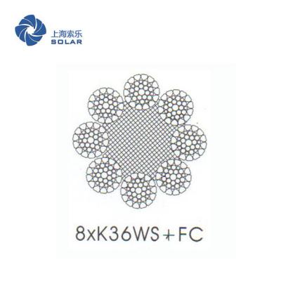 Cina Alto cavo metallico di sollevamento della gru 8xK36WS+FC della fornace in vendita