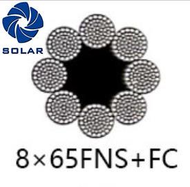 Cina Cavo metallico d'acciaio di sollevamento heated del punto 8x65FNS+FC di circostanza in vendita