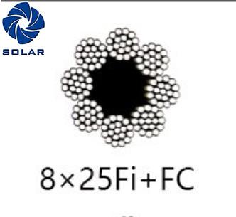Cina La linea elettrica delle parti ha contattato l'acciaio del cavo metallico 8x25Fi+FC in vendita