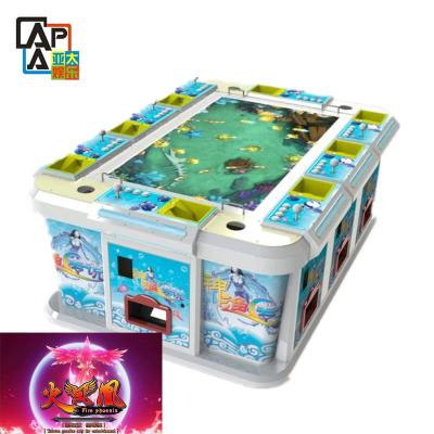 China Fire Phoenix 3/4/6/8/10 Players Simple Upright Fish Shooting Table  Newest Luxury Cabinet Fishing Game Machine for sale