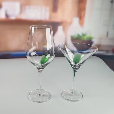 Cina Bicchiere di vino rosso trasparente Martini per festa in vendita