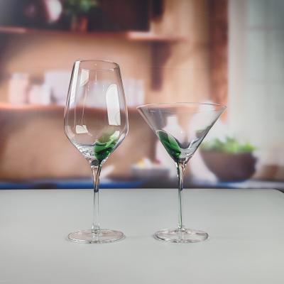 Cina Bicchiere di vino rosso trasparente Martini per festa in vendita