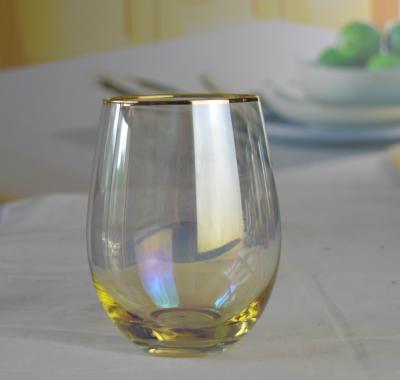 Cina Rim Crystal Wine dorato in vendita