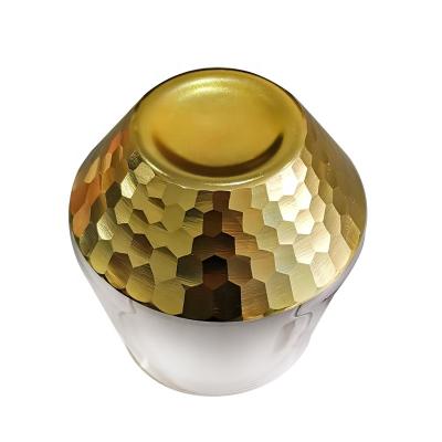 Cina la mano 400ml ha tagliato il favo Crystal Wine Glasses dell'oro in vendita