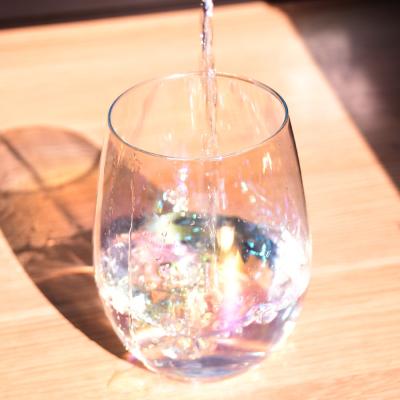 Cina Vetro di vino Stemless di Ion Plated Rainbowl 16 Oz, Crystal Wine Glasses antico in vendita