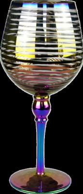 Cina I cerchi del laser modellano il gambo iridescente di Crystal Wine Glass With Pearl in vendita