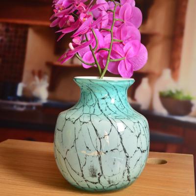 Cina Grandi centri di vetro del vaso delle bande di marmo in vendita
