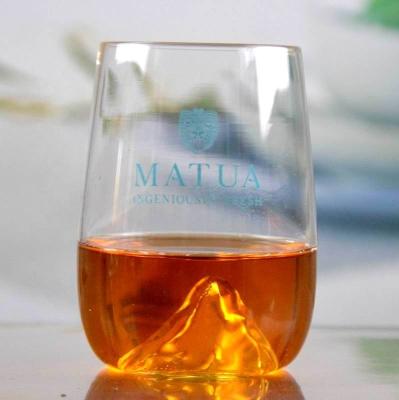 China 14 oz-Whiskyglazen met de Creatieve Bodem van Ijsmontain Te koop