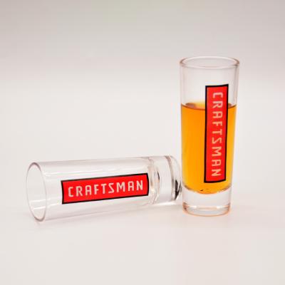 Cina Vetri di colpo di promozione 2oz con Logo Unique Shot Glasses in vendita