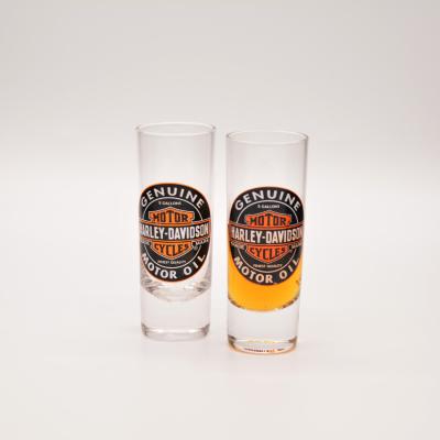 Cina Vetri di colpo di promozione 2oz con Logo Unique Shot Glasses in vendita