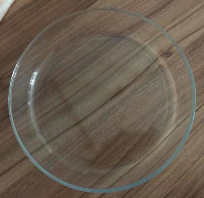 China Heat Resistant Borosilicate Round Charger Plates For Micwave for sale