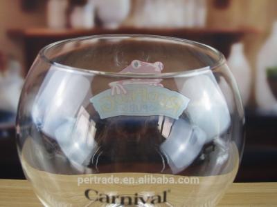 Cina Decalcomania gigante di Handblown Crystal Cocktail Glasses With Logo in vendita
