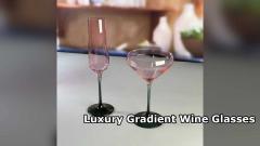 Gradient Wine Glasses Set Luxury Gift Wedding