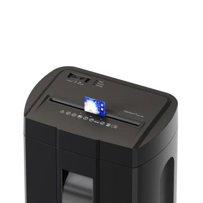 China P4 12 Sheets Cross Cut Paper Shredder 18 Liter Pull-out Bin,8 Mins Shredding Time,LED Indication for sale