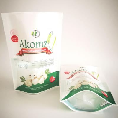 Cina Custom Moisture Proof Plastic Packaging Bags For Mushroom Stand Up Pouch With Zip Lock in vendita