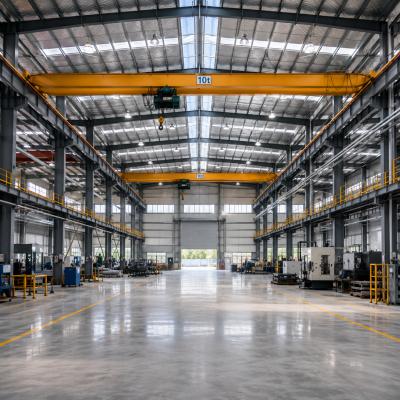 China Heavy Duty clear span Steel Structure Warehouse Building For Industrial Storage And Manufacturing for sale