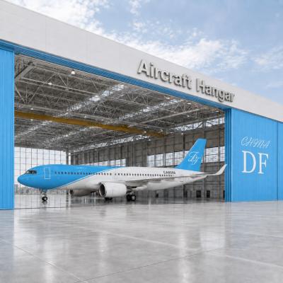 China Custom Steel Prefabricated Aircraft Hangars For Sale Metal Hangar Building With Sliding Door for sale