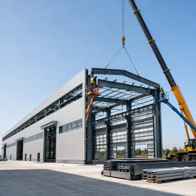 China Quick Installation Prefab Steel Workshop Fast Assembly Steel Structural Workshop for sale