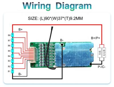 Cina Ebike Lithium Ion Lfp Lto Lipo Solar Lifepo4 Batteria BMS Board 8S 15A 24V Sistema di gestione della batteria in vendita