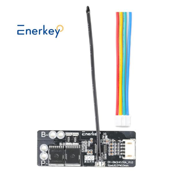 Quality Enerkey 3S 4S 30A BMS With NTC , 18650 Li-ion Lithium Battery Cell PCB for sale