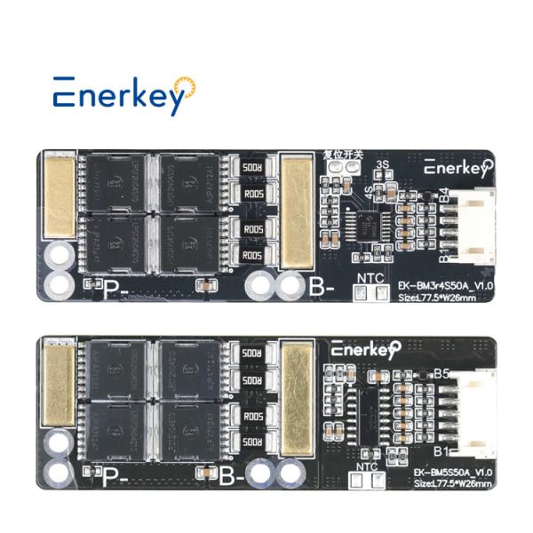 Quality Enerkey 3s 4s 5s 50A BMS For 14.4V 14.8V Li-ion/Lithium/Li-Polymer 12V 12.8V Battery Pack for sale