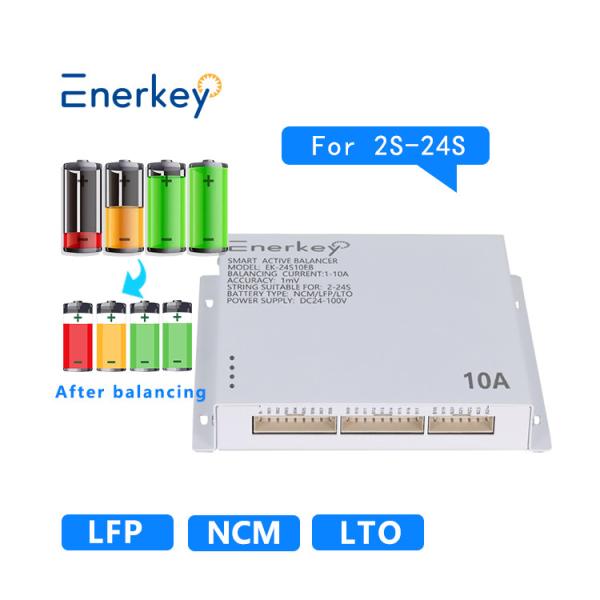 Quality Enerkey EK-24S10EB Smart Active Balancer 10A 24S LCD Lead Acid Battery Equalizer 24/36/48v/96v for sale