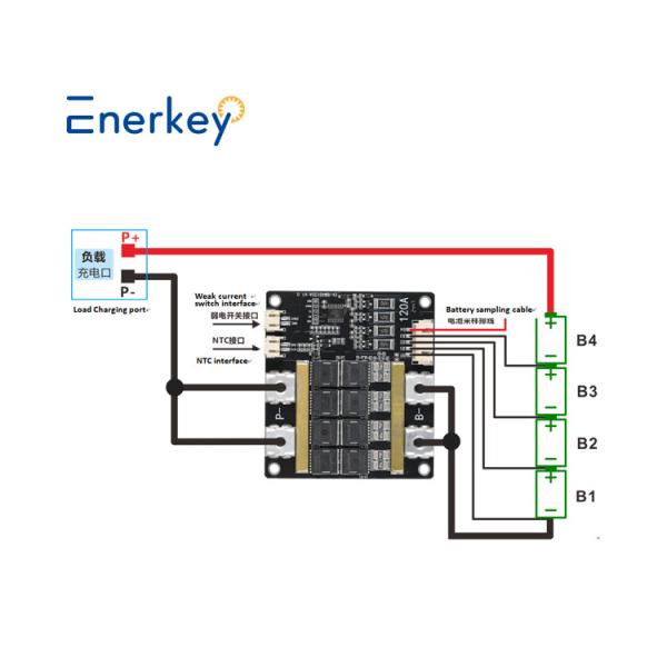 Quality Enerkey Lifepo4 Bms 4S 120A High Current Strong Load Ability Bms 12V 4S For for sale