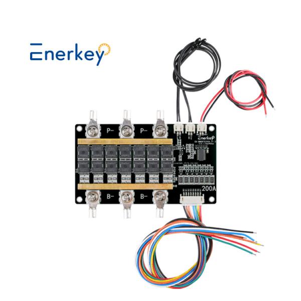 Quality Enerkey  Hardware BMS 200A 5S 6S 7S 12V 24V Battery Protection Board With Passive Balance and NTC for sale