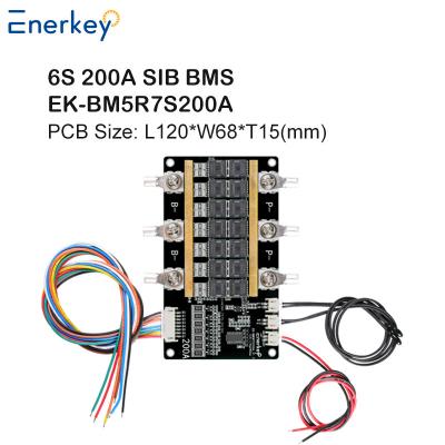 Cina Enerkey 6S BMS 200A 3.7V SIB Battery Protection Board per inverter ad alta potenza e stoccaggio di energia solare in vendita