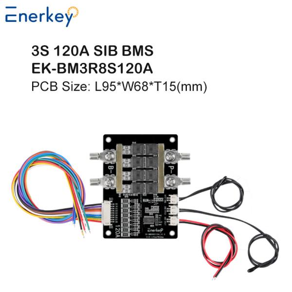 Quality Enerkey 3S 120A Continuous 300A Peak High-Current LiFePO4 Li-ion BMS for Solar for sale