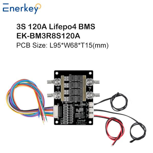 Quality Enerkey 3S 120A Continuous 300A Peak High-Current LiFePO4 Li-ion BMS for Solar for sale