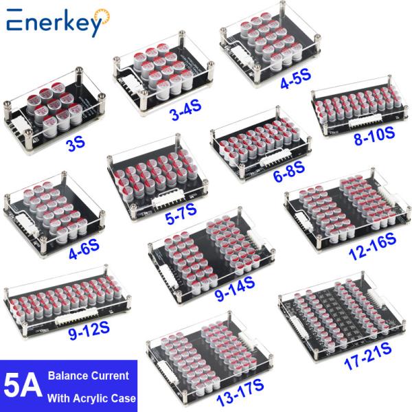 Quality Enerkey 5A 3S 4S 5S 6S 7S 8S 9S 10S 12S 14S 16S 17S 21S Lithium Active Equalizer with Acrylic Plate Li-ion/Lto/Lifepo4 Battery Balancer for Scooter for sale