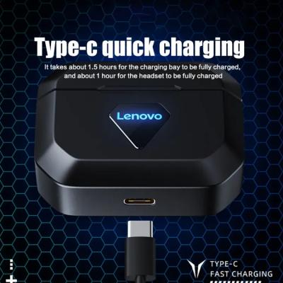 Cina Auricolari da gioco wireless con ricarica di tipo C Lenovo GM6 ODM con unità di azionamento Φ10MM in vendita