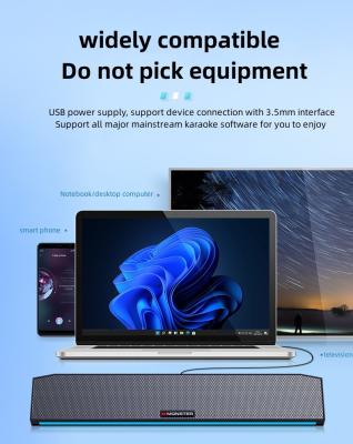 中国 FCC モンスター G01 RGB コンピュータ スピーカー ブラック 1.4m ポータブル Bluetooth スピーカー 販売のため