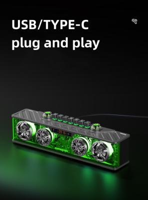 China G06 Kleurrijke LED RGB Bluetooth luidspreker V5.3 Monster Airmars G06 Multimedia luidspreker 4000mAh Te koop