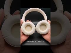 Monster XKH03 White Foldable Over Ear Headphones 25H Playtime JL 7006 Chipset